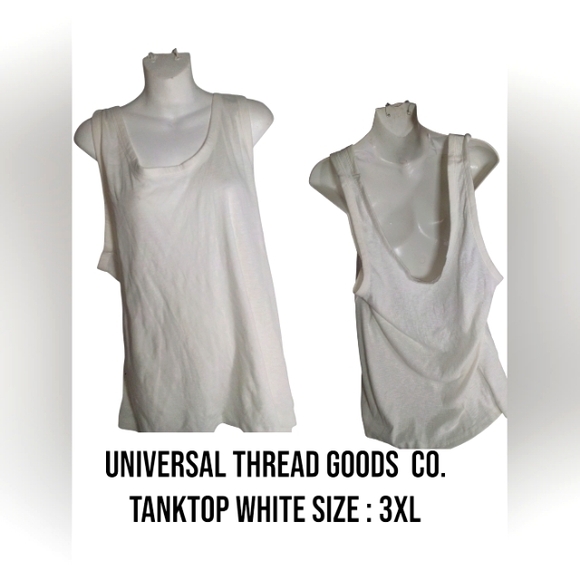 Universal Thread | Tops | Universal Thread White Tank Top 3xl | Poshmark